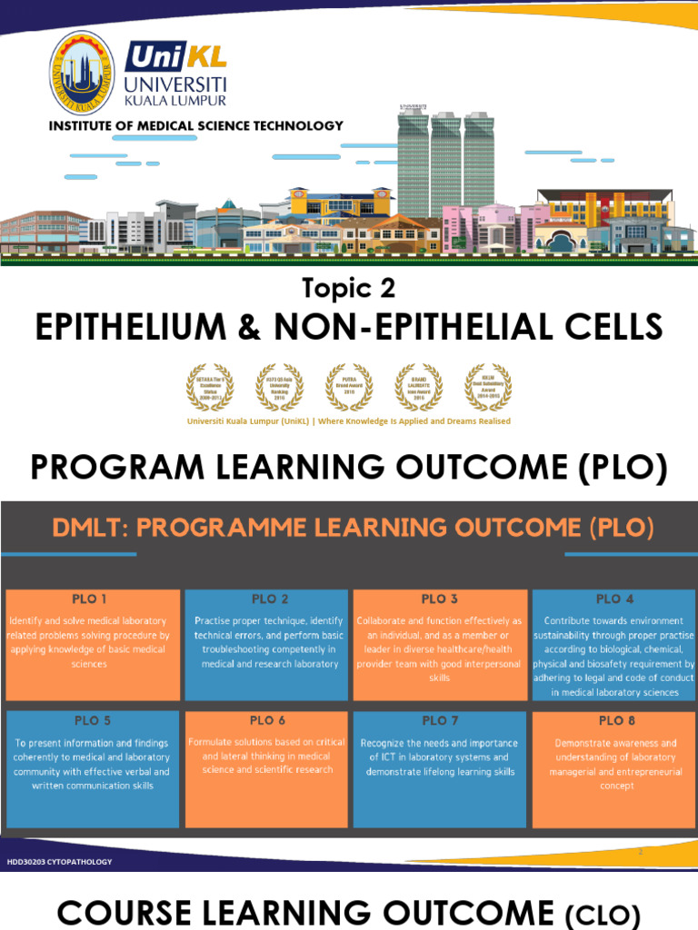 2.0 Topic 2 Epithelium Non-Epithelial Cells (HDD30203) | PDF ...