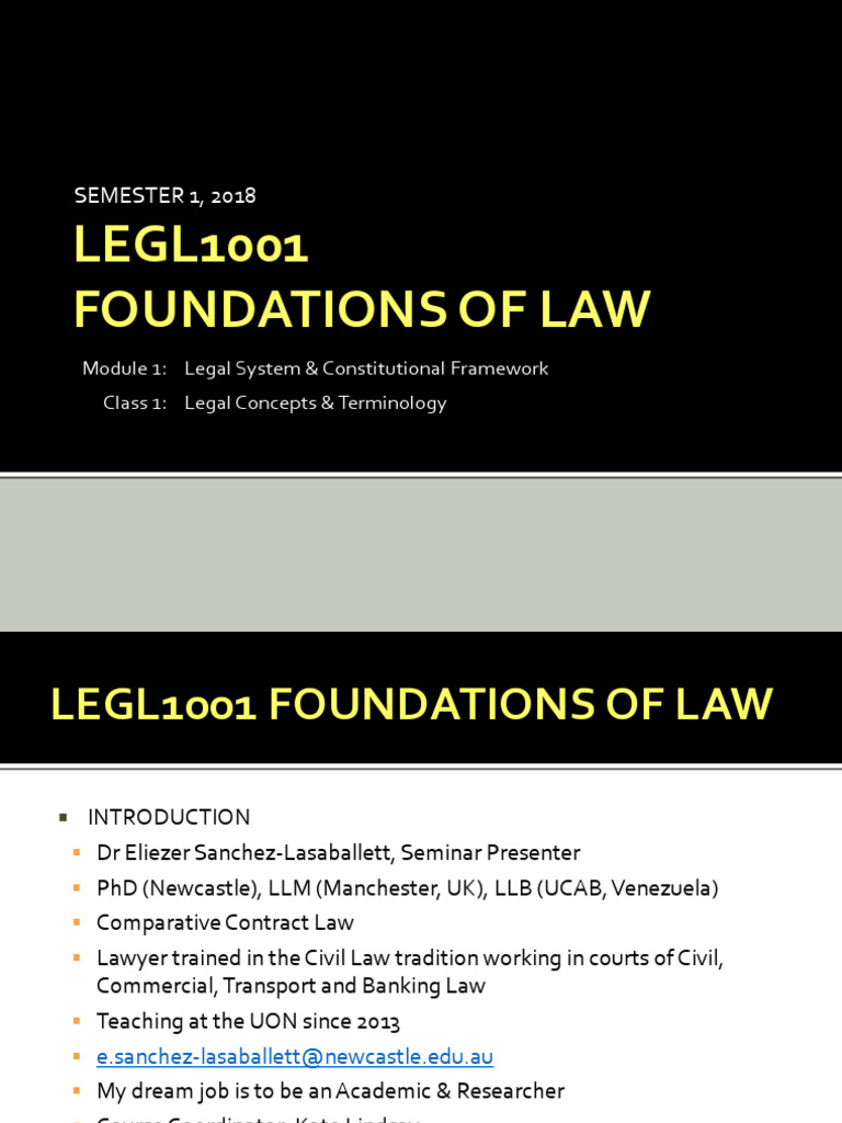 Legl1001 Week 1 | PDF | Career & Growth | Social Science