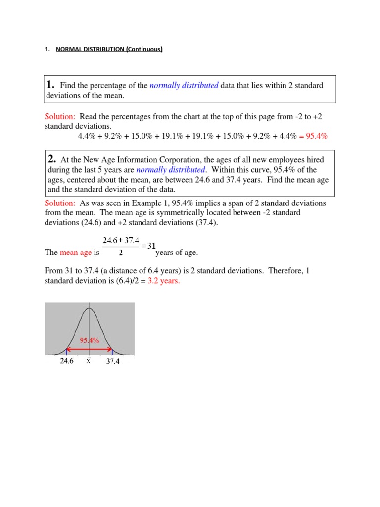 Distributions Examples | PDF | Probability Distribution | Normal ...