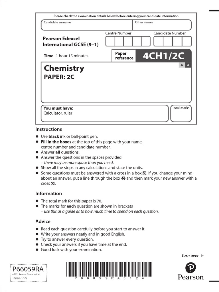 4CH1 2C Que 20211120 | Download Free PDF | Ion | Metals