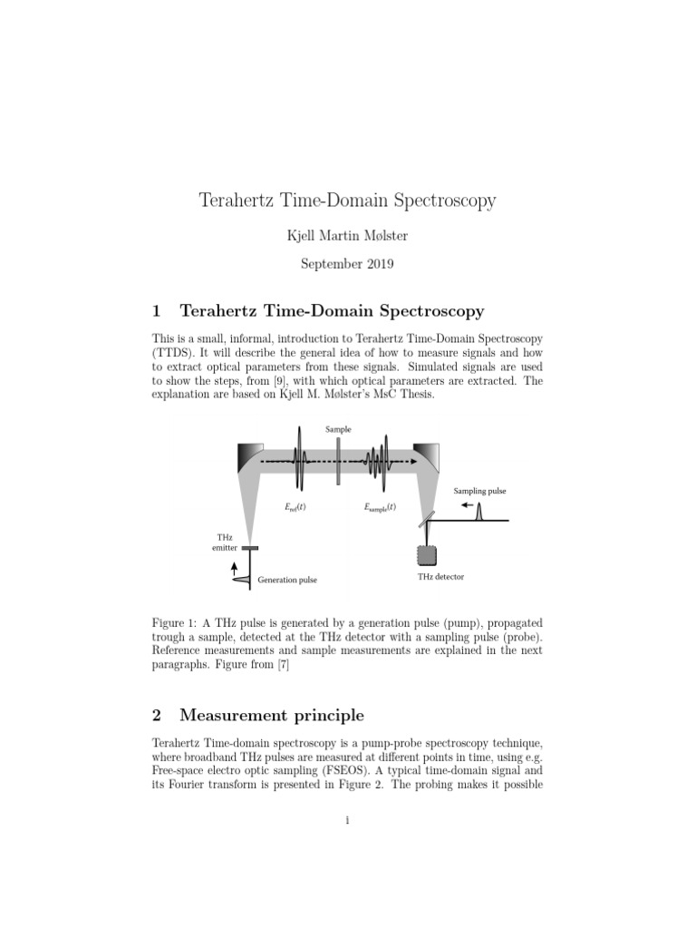 THZ Time Domain Spectroscopy Lab | PDF | Science & Mathematics