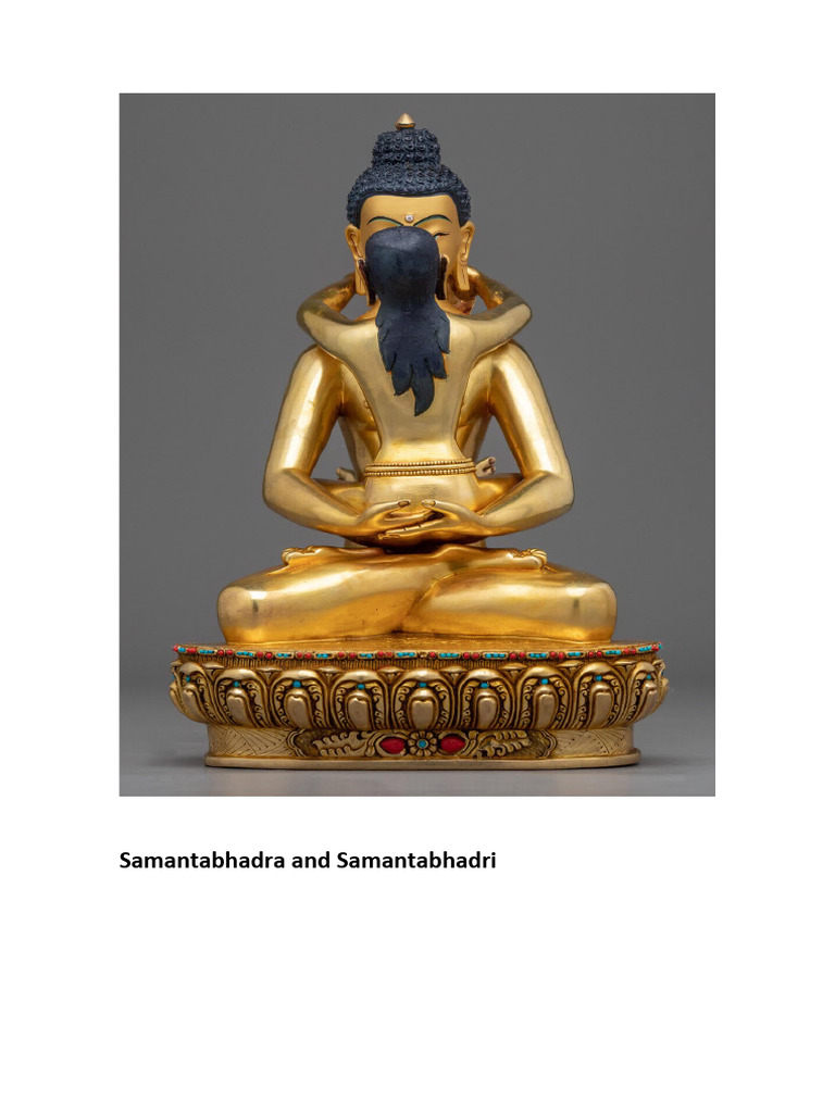 Samantabhadra and Samantabhadri | PDF | Budismo tibetano | Creencia ...