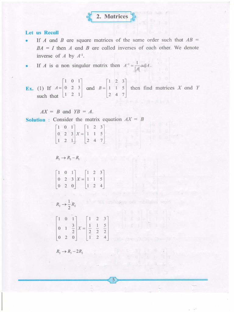 Matrices | PDF | Functional Analysis | Mathematics