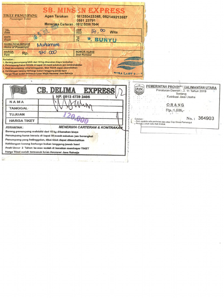 Tiket Speed Boat | PDF