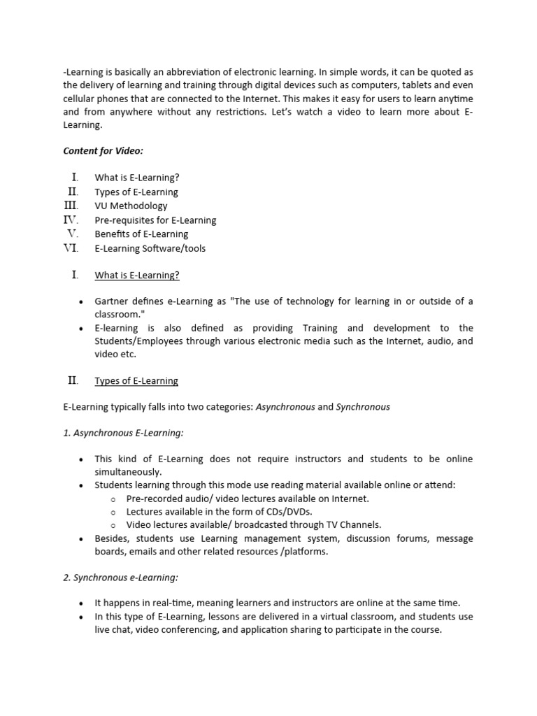 Introduction To E-Learning | PDF | Educational Technology | Cyberspace