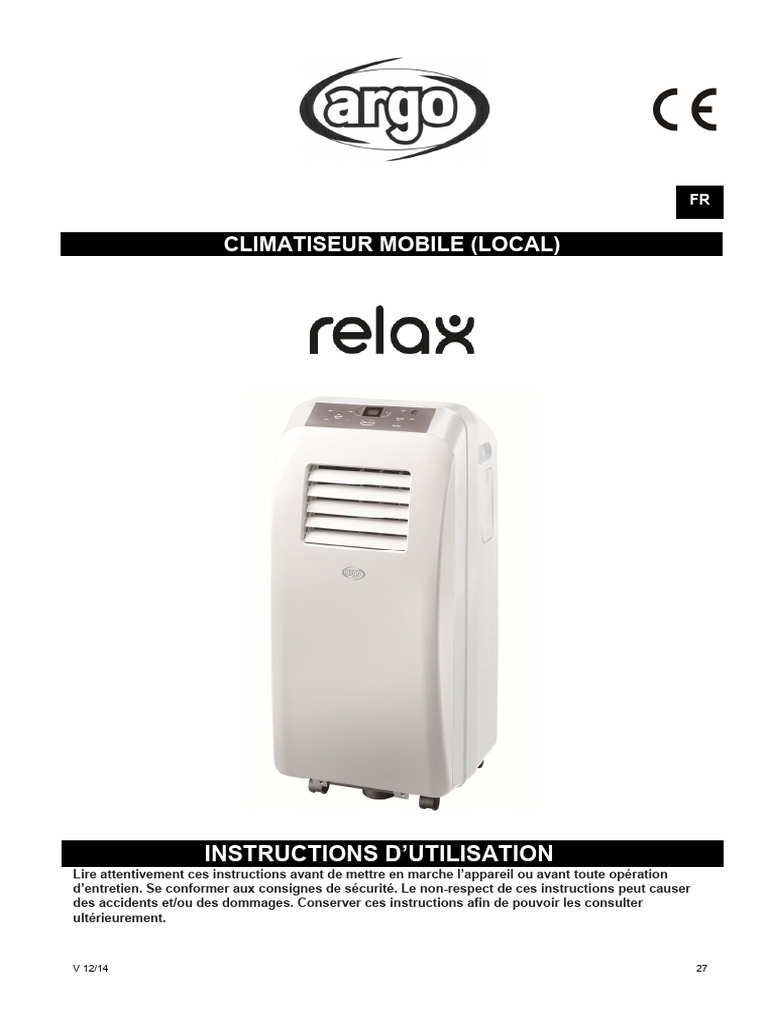 Argo Relax Air Conditioner | PDF
