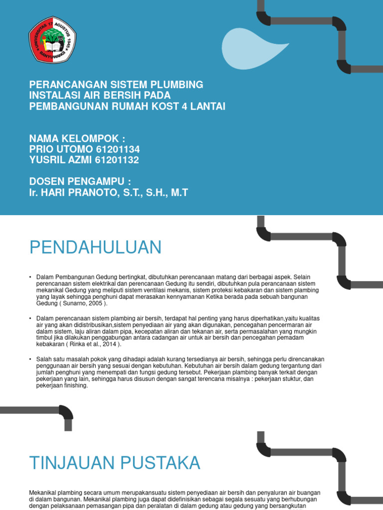 KELOMPOK AIR BERSIH - Kost 4 Lantai | PDF