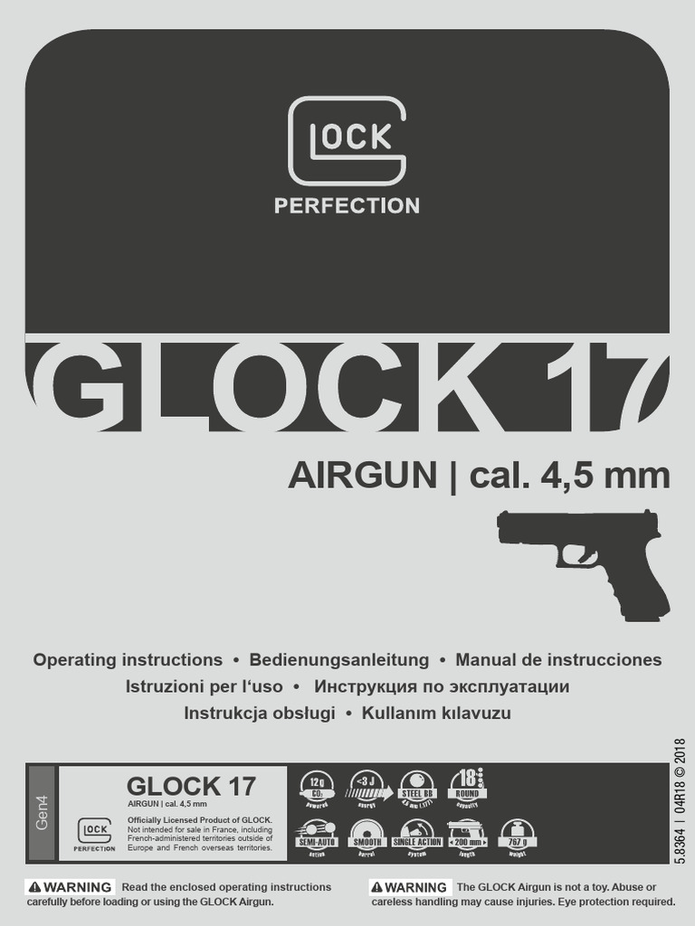 Manual Glock 17 4.5 MM | PDF