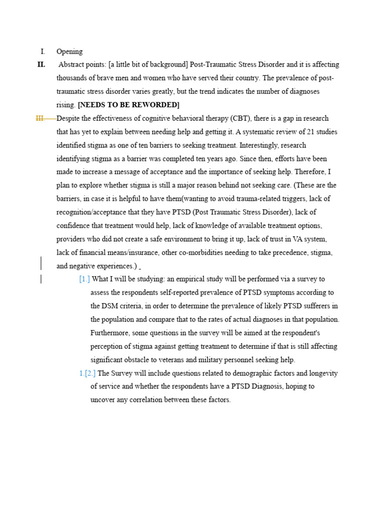 Rough Draft Outline | PDF