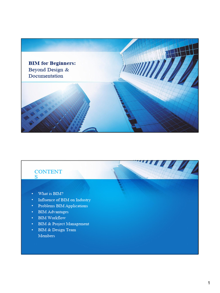 BIM For Beginners | PDF | Building Information Modeling | Computer ...
