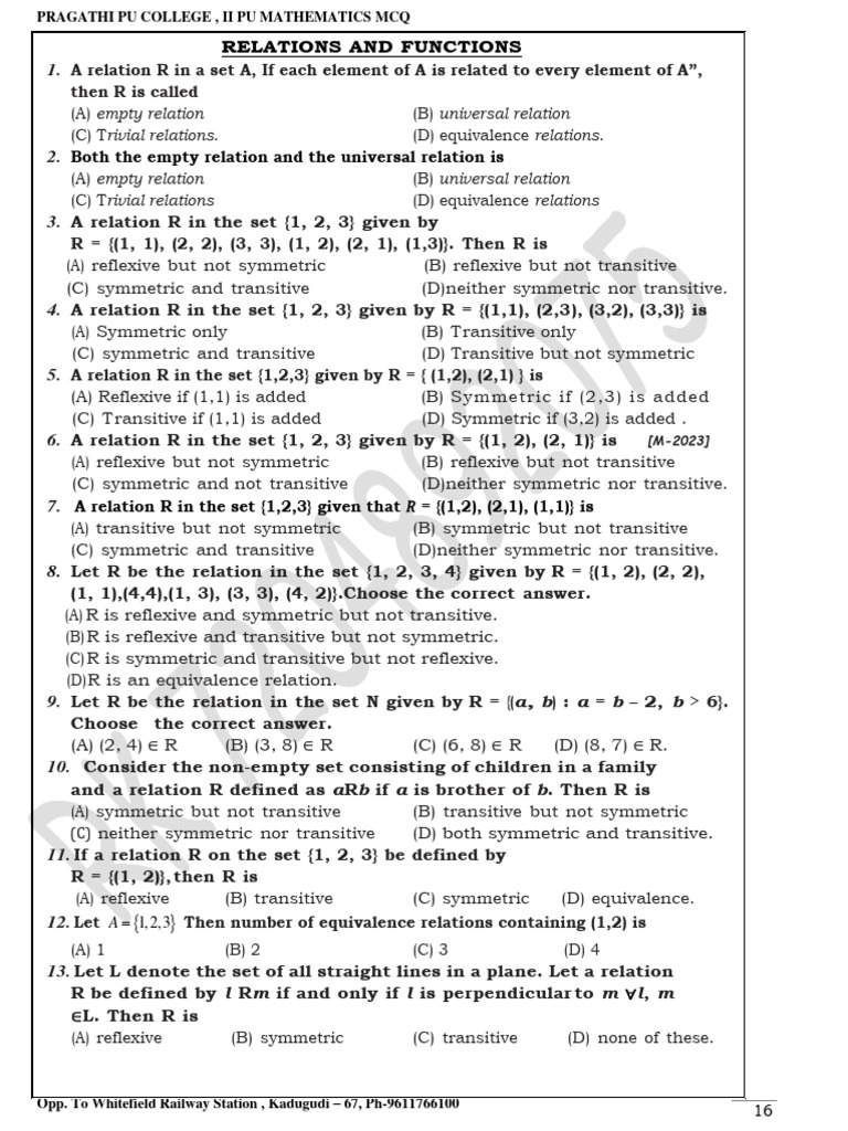 MCQ Maths-1-49 (1) - Compressed | PDF