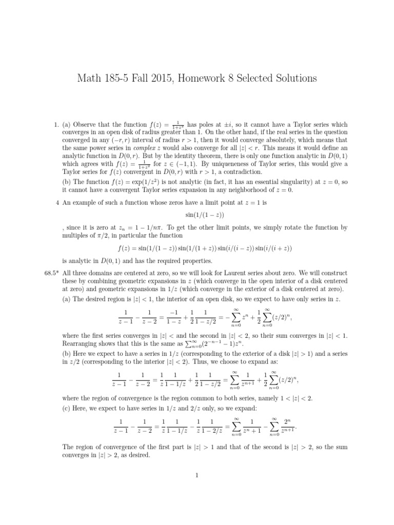 HW 8 Sol | PDF HW 8 Sol | PDF