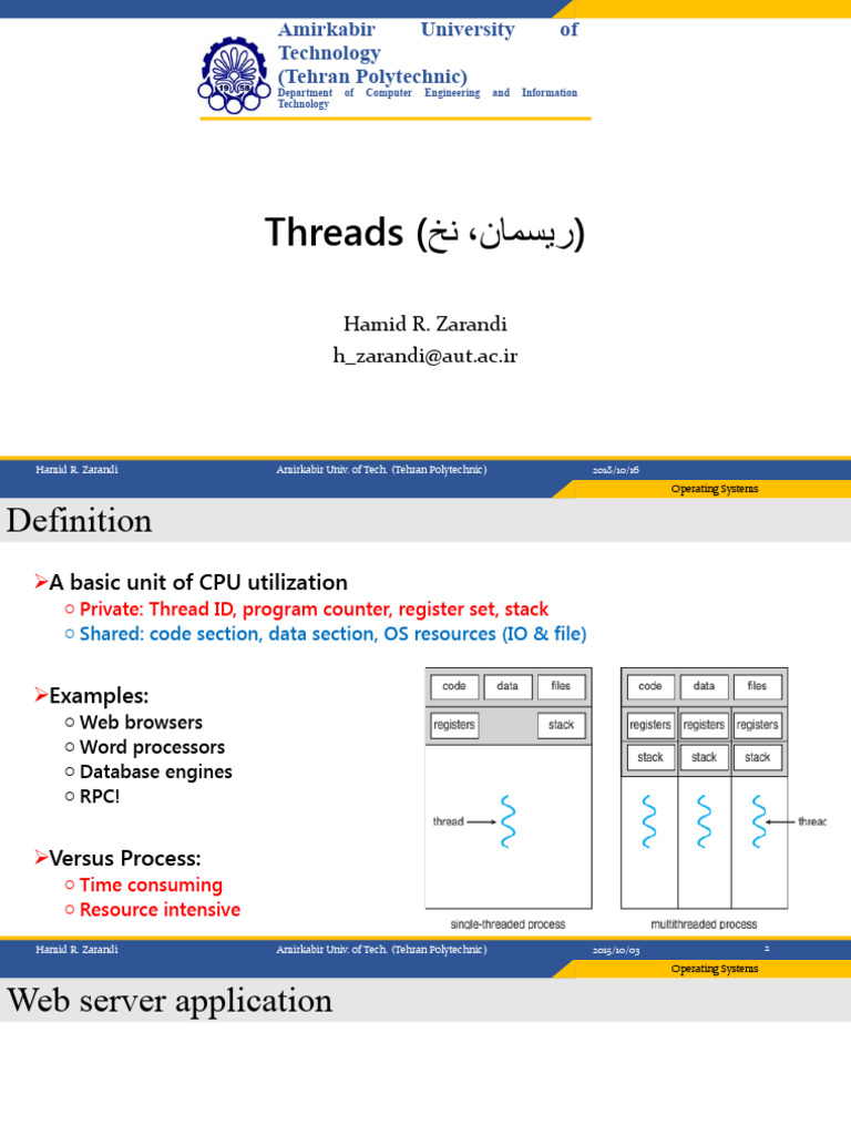 04 OS Thread | PDF | Thread (Computing) | Multi Core Processor 04 OS Thread | PDF | Thread (Computing) | Multi Core Processor