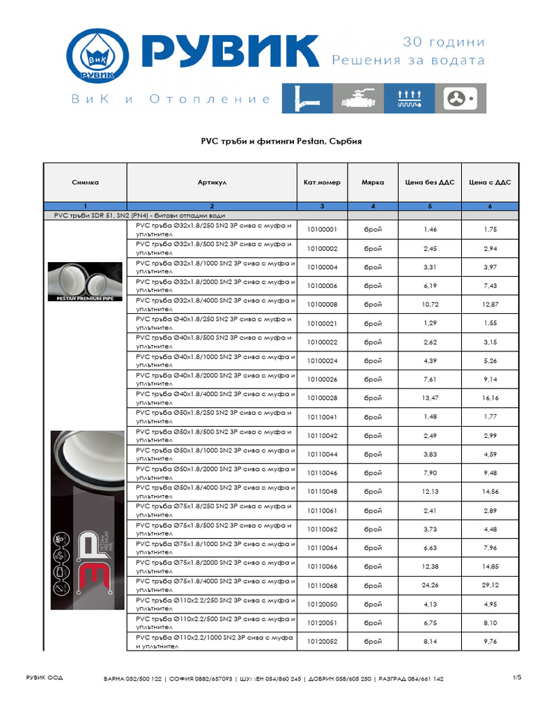 PVC Trabi I Fitingi Pestan | PDF