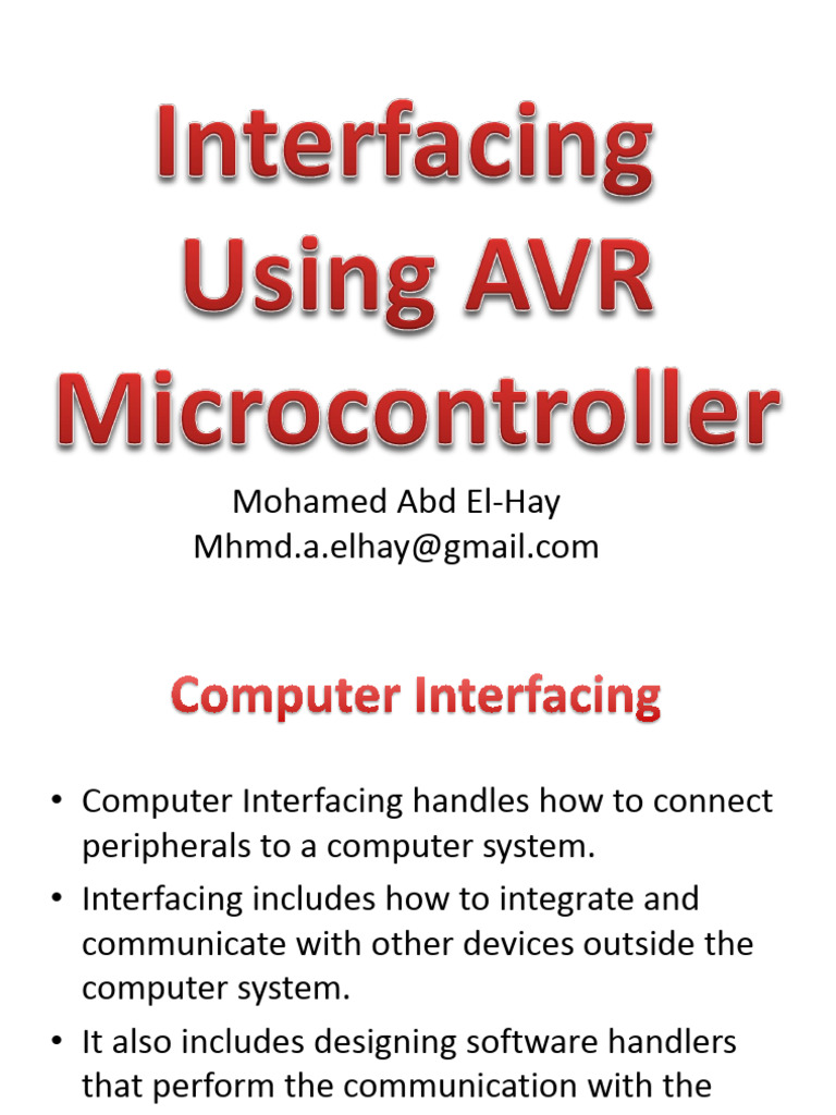Interfacing Avr | PDF | Electric Motor | Analog To Digital Converter