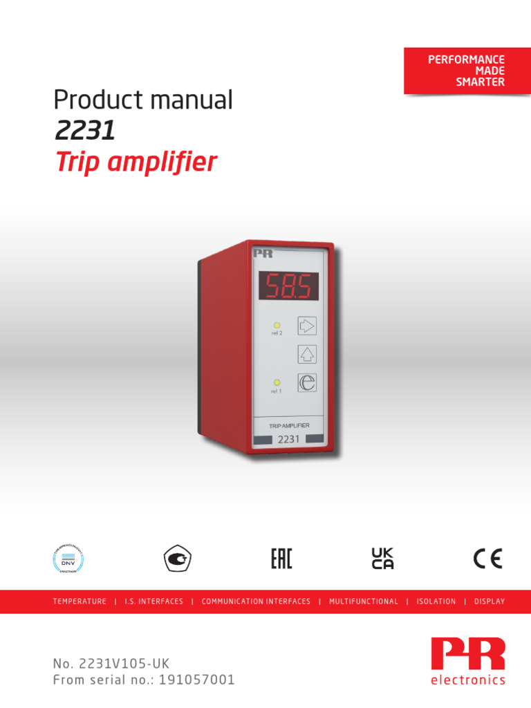 Product Manual: Trip Amplifier | PDF | Technology & Engineering