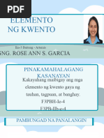 Mga Elemento NG Kwento | PDF