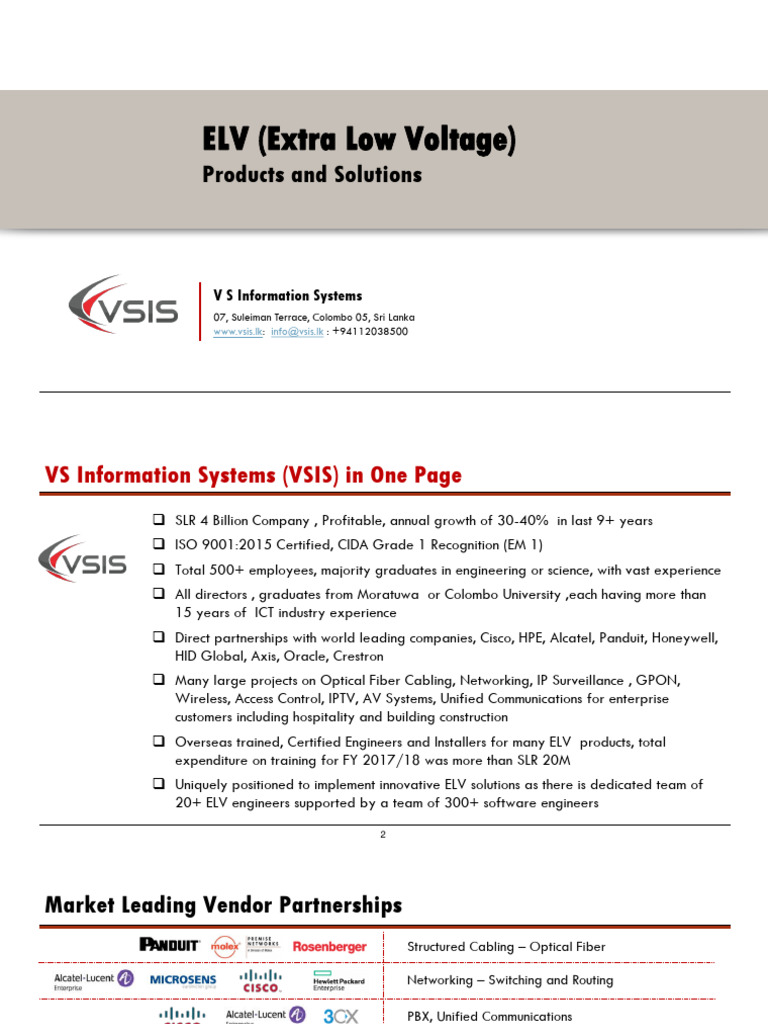 ELV Presentation 7 | PDF