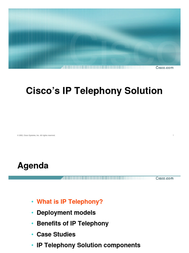 Cisco IP PBX Overview | PDF | Voice Over Ip | Telephony