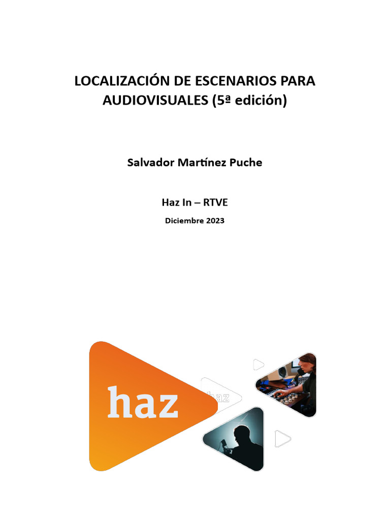 Localización de Escenarios para Audiovisuales | PDF