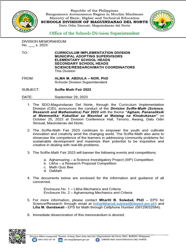 SciReMath Fair 2023 | PDF | Cognitive Science | Learning