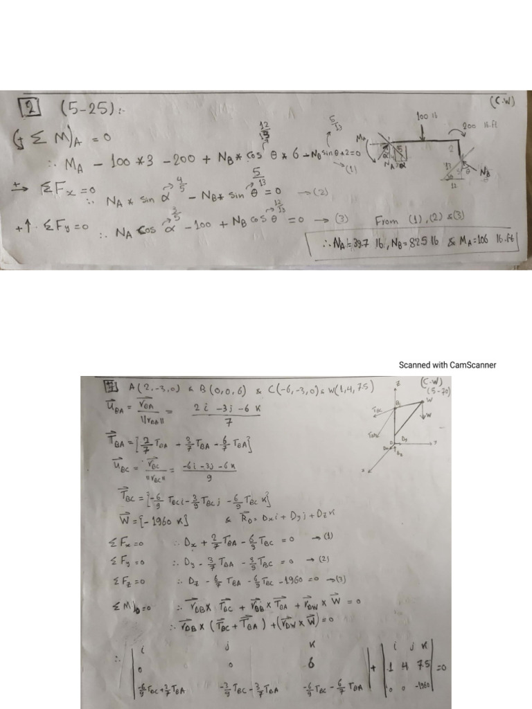 Solution of Sheet 5 Classwork and Final Answers of Homework | PDF