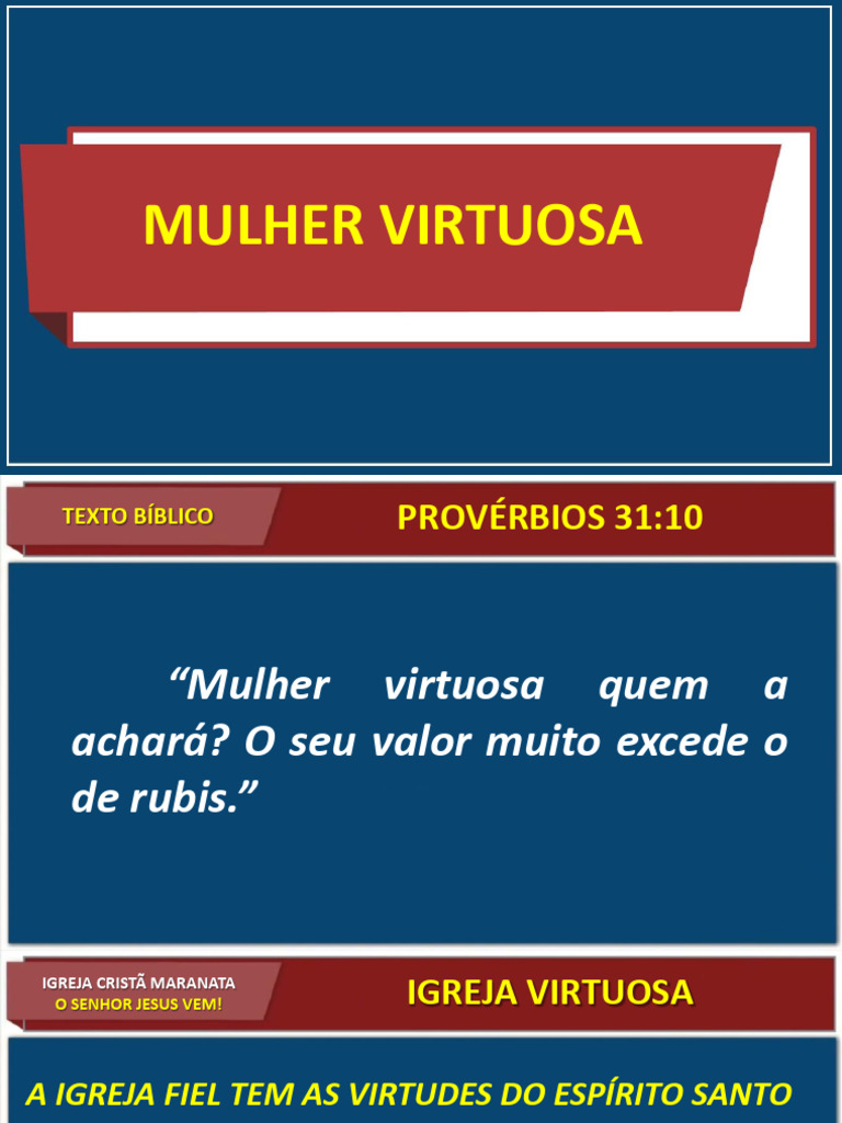 Mulher Virtuosa | PDF