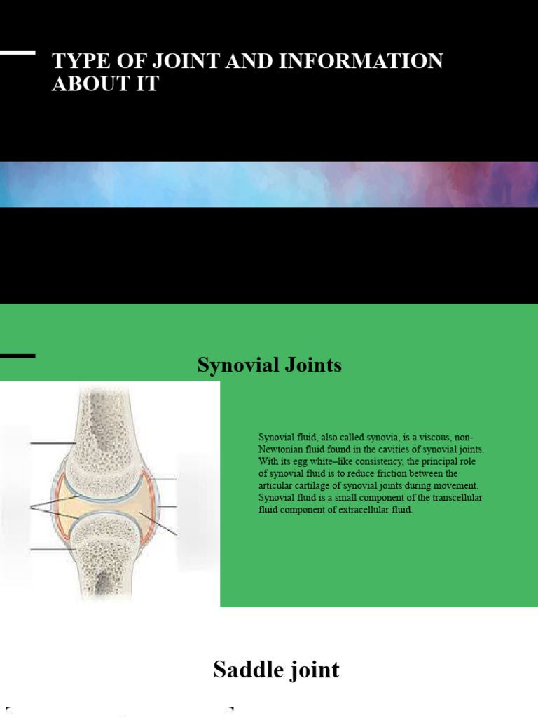 Type of Joints and Information | PDF