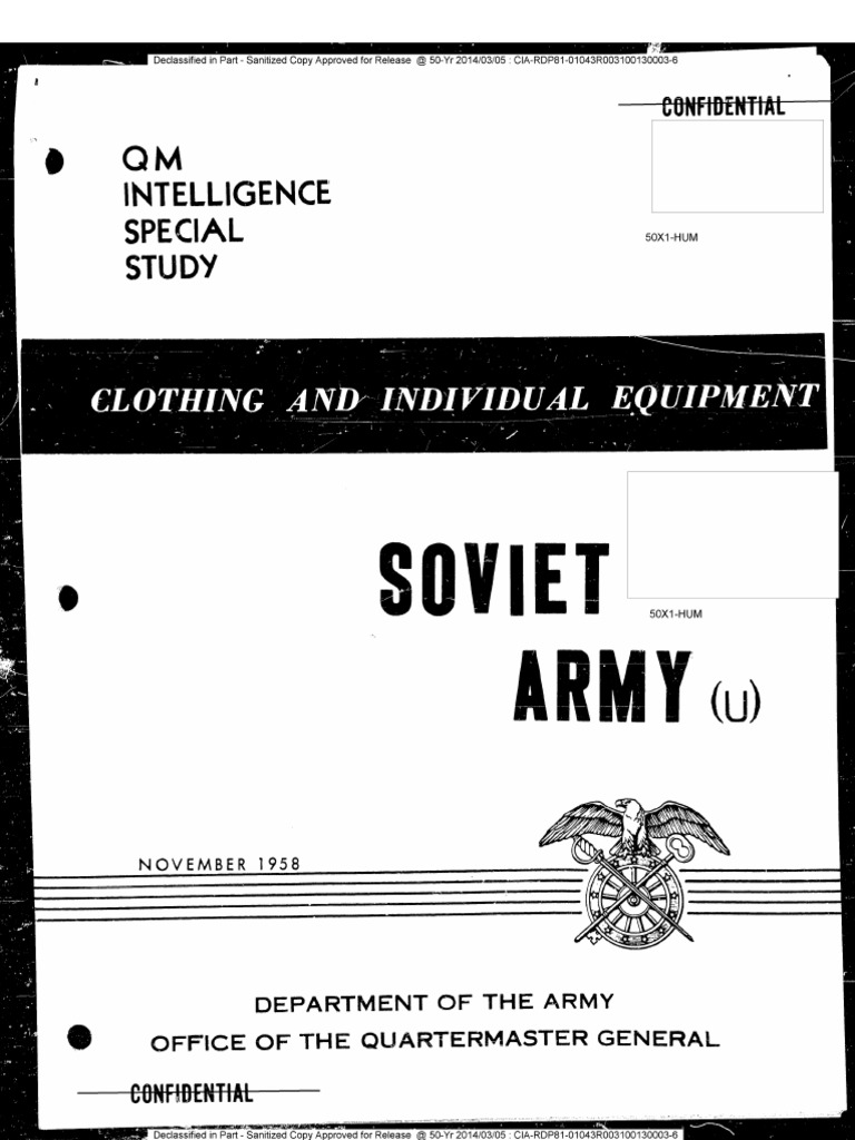 CIA Soviet Union Army Personnel Kit | PDF