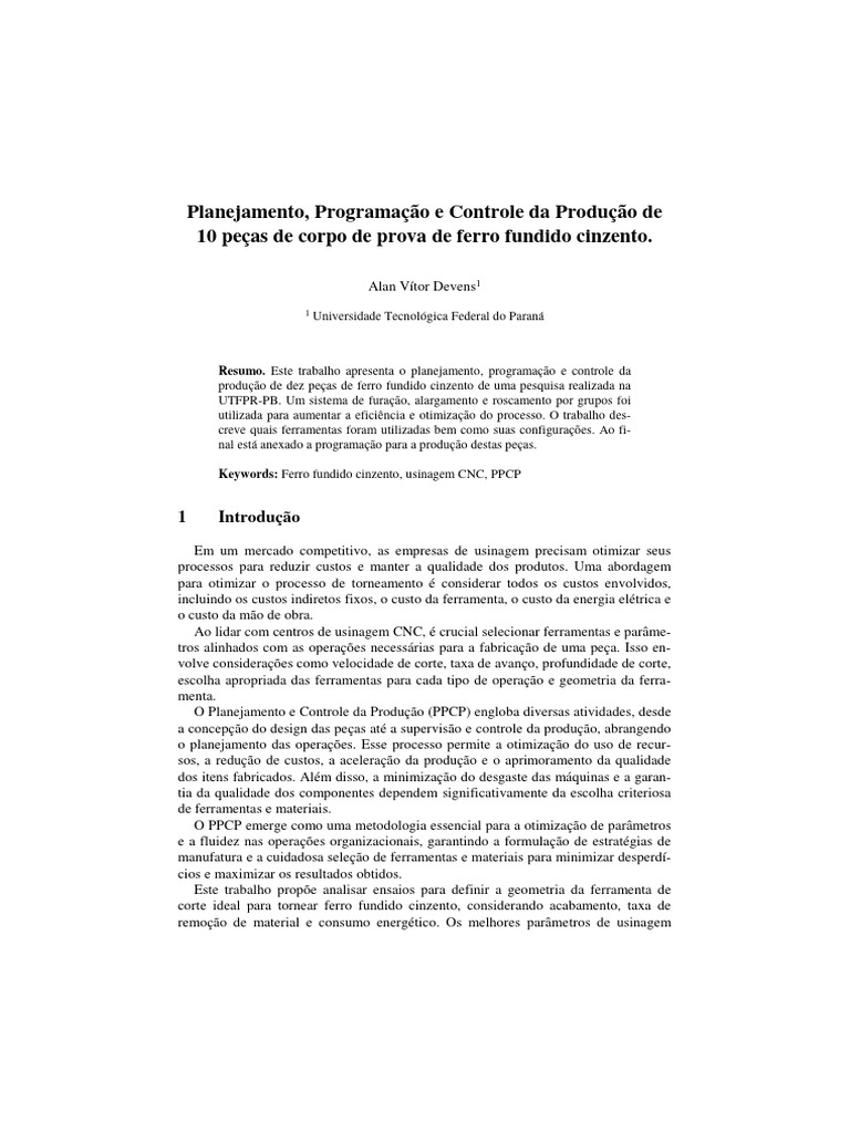 AlanVitor Atividade2 CNC) PPCP Com Codigo | PDF