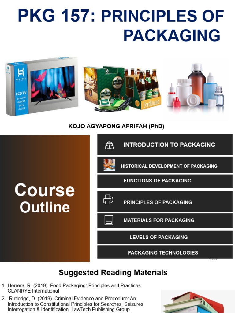 PKG 157 Principles of Packaging (Autosaved) | PDF