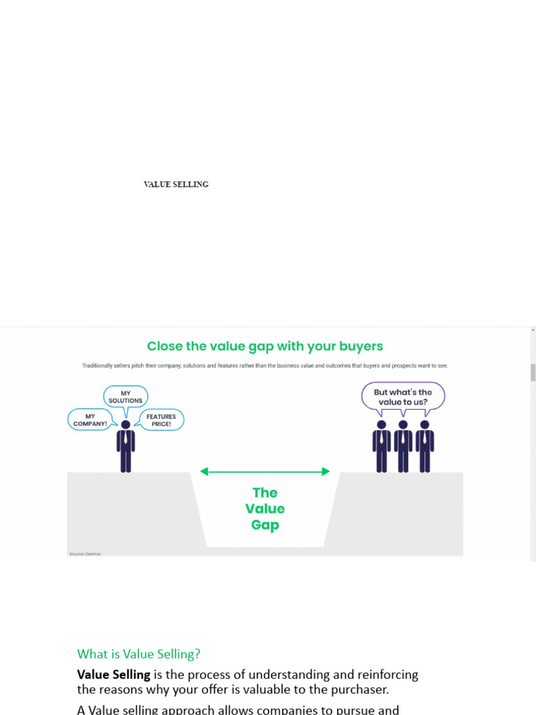 Value Selling | PDF