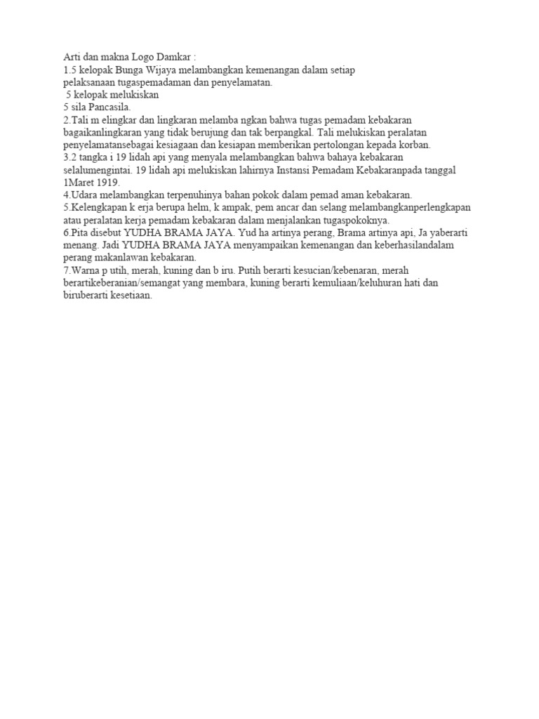 Arti Dan Makna Logo Damkar | PDF