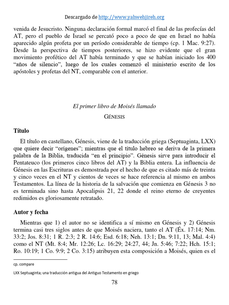 John-Macarthur-El Primer Libro de Moisés Llamado Genesis | PDF