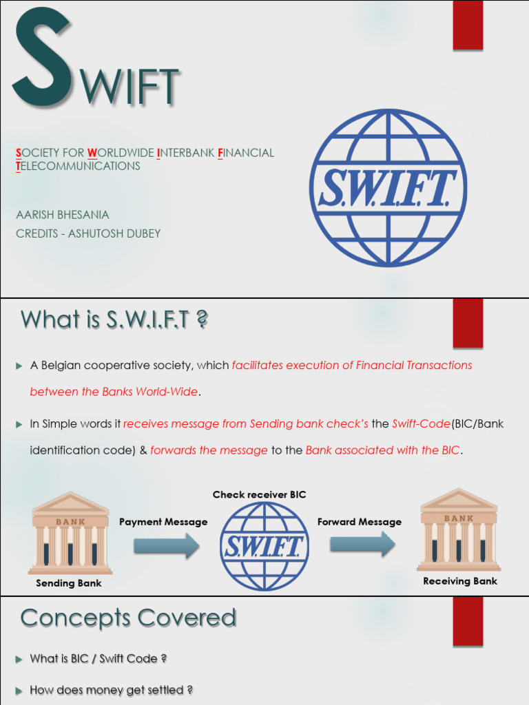 SWIFT Concepts 101 1685270376 | PDF | Financial Services | Banking