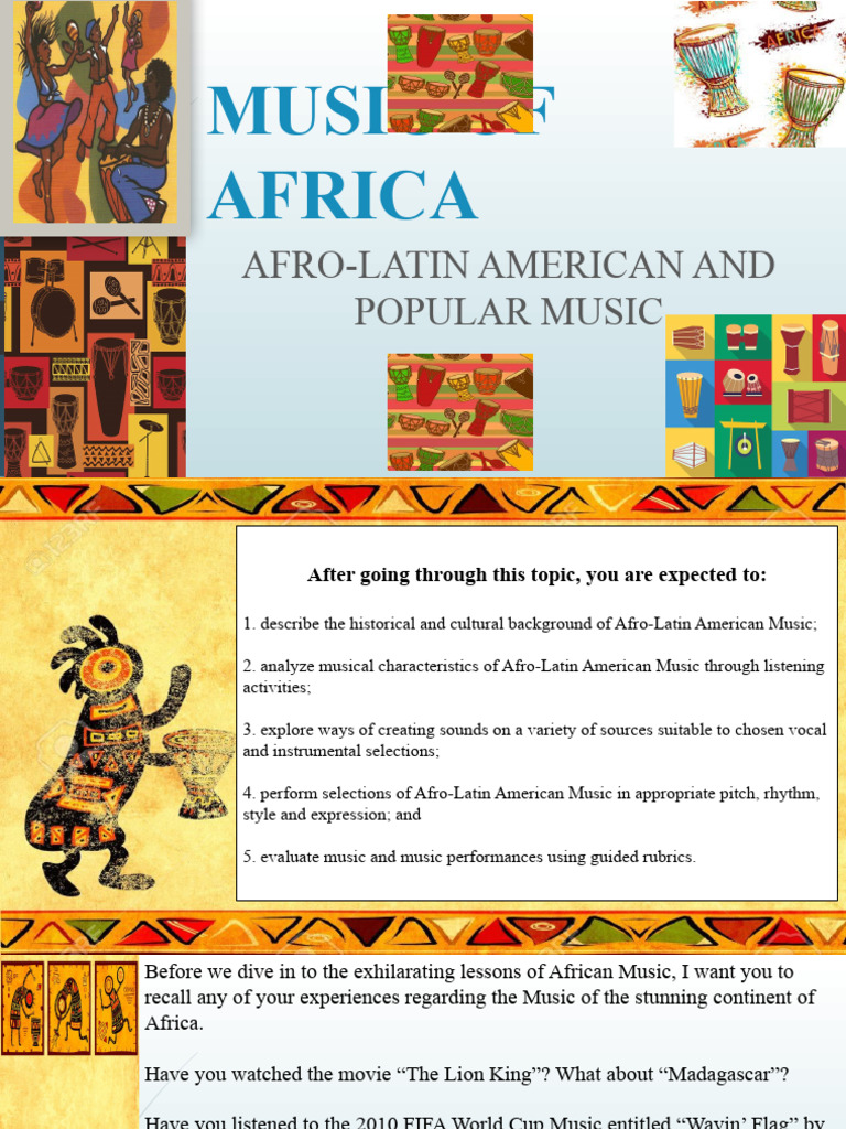 Music of Africa | PDF | Musical Subgenres | Popular Music