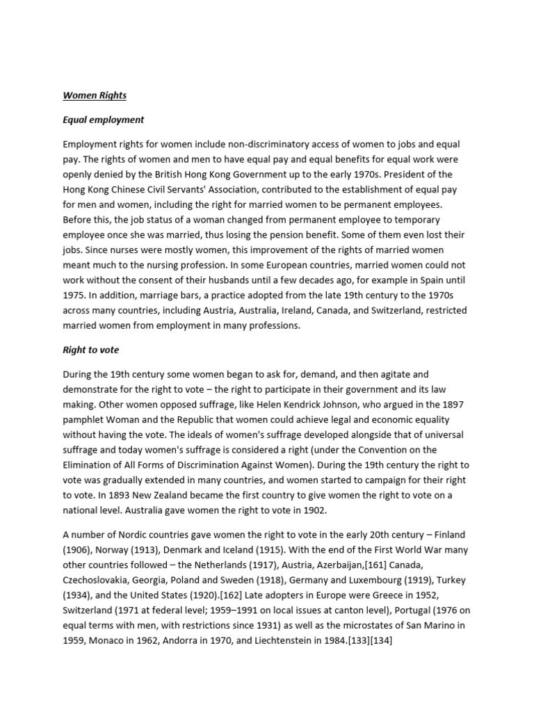 Women Rights | PDF | Reproductive Rights | Gender Studies