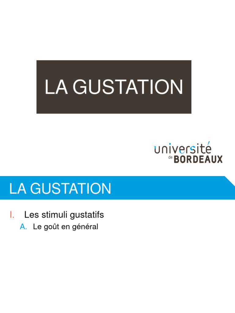 Mécanismes de la gustation humaine | PDF | Goût | Umami