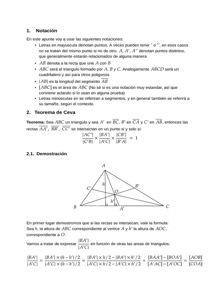 Geometría: Teoremas y Demostraciones | PDF