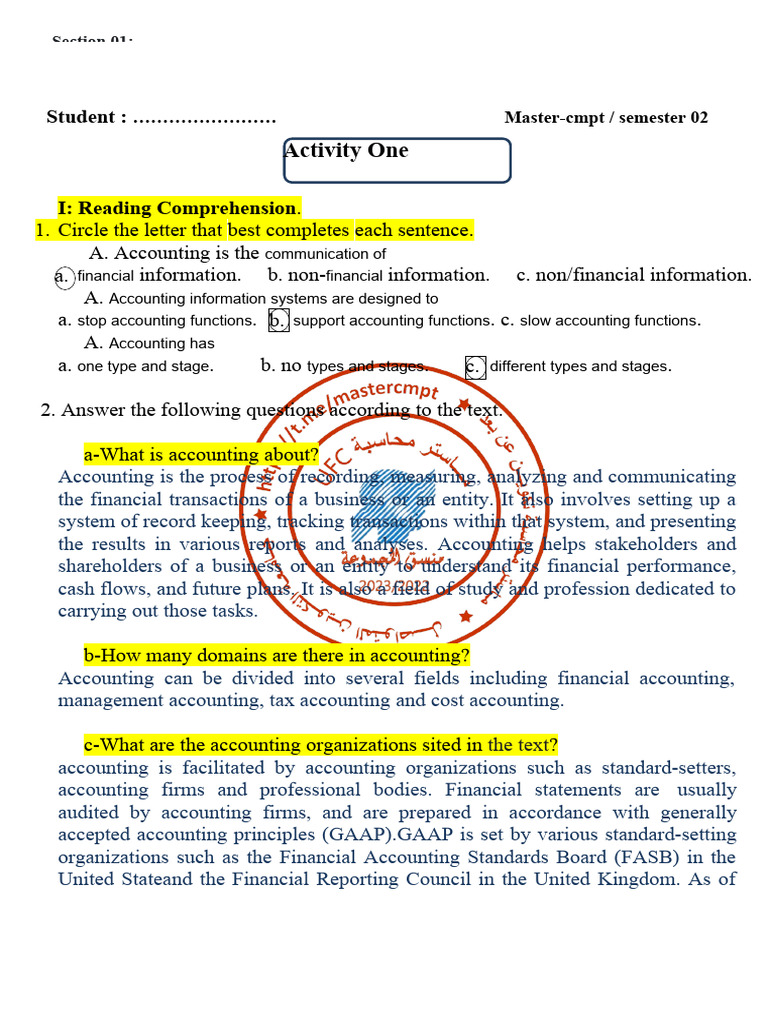 Assignment One | PDF