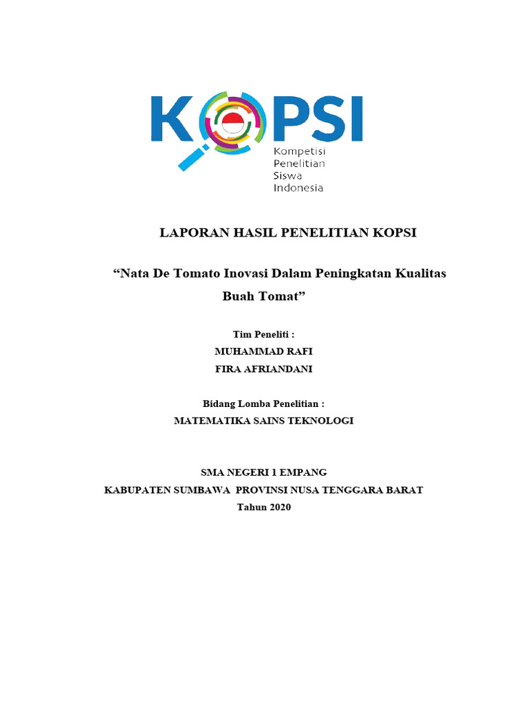 Kopsi Revisi | PDF | Wellness