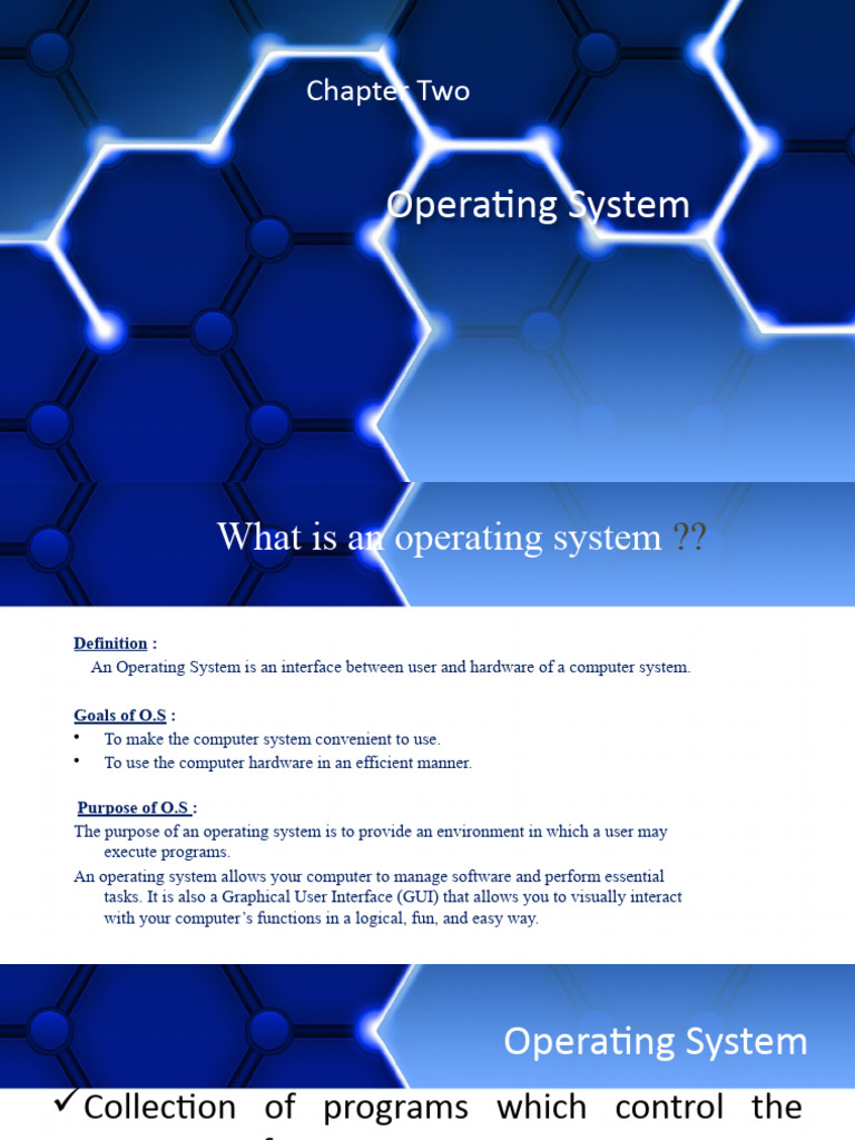 Chapter Two Operating System | PDF | Computer Virus | Operating System