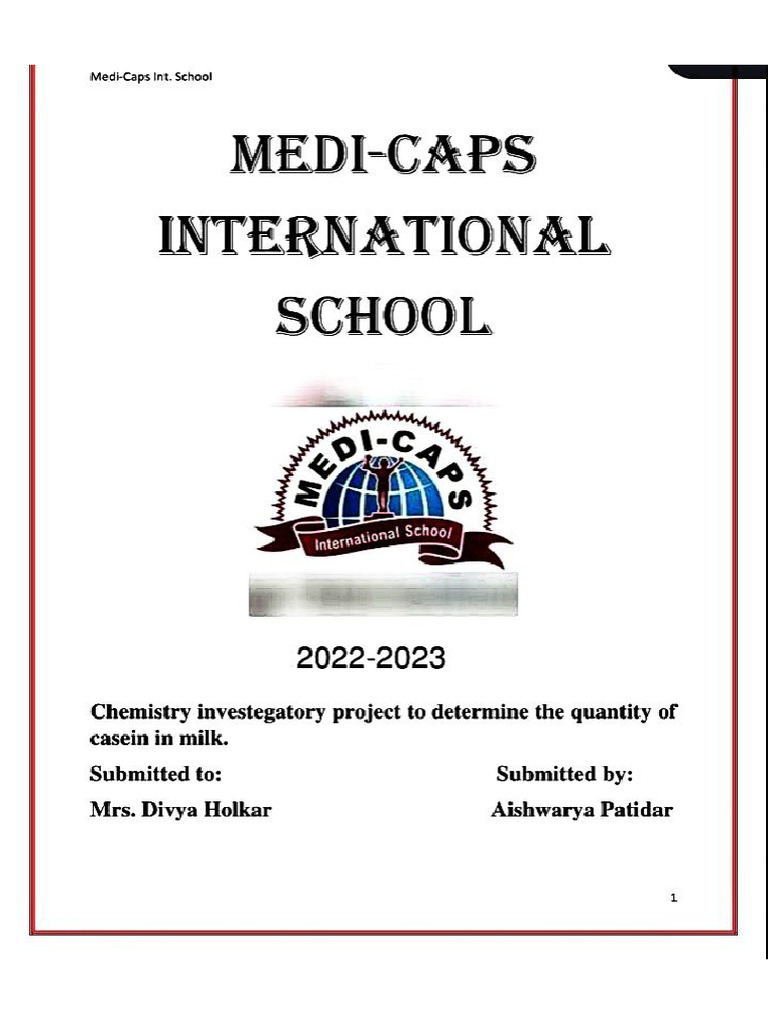 Chemistry Aditi 11A | PDF