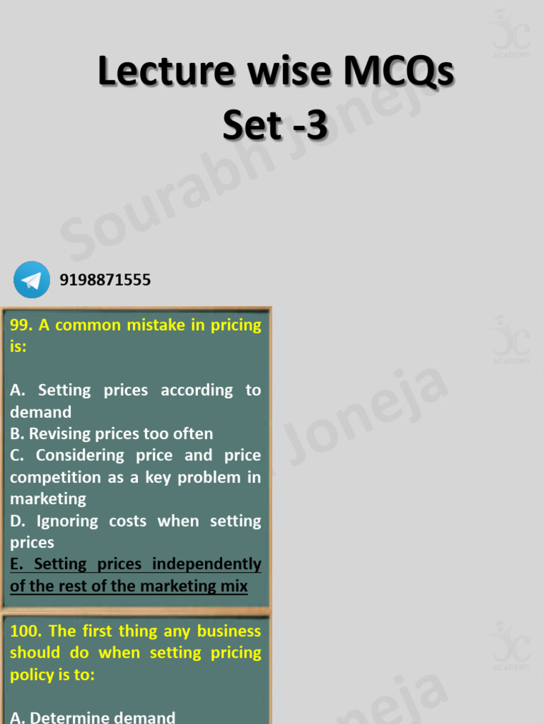 Lecture Wise MCQ Set 3 - 24303097 - 2023 - 10 - 20 - 23 - 10 - Removed ... Lecture Wise MCQ Set 3 - 24303097 - 2023 - 10 - 20 - 23 - 10 - Removed ...