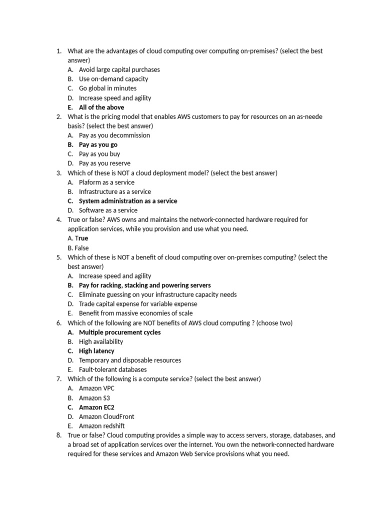 Soal AWS | Download Free PDF | Cloud Computing | Amazon Web Services