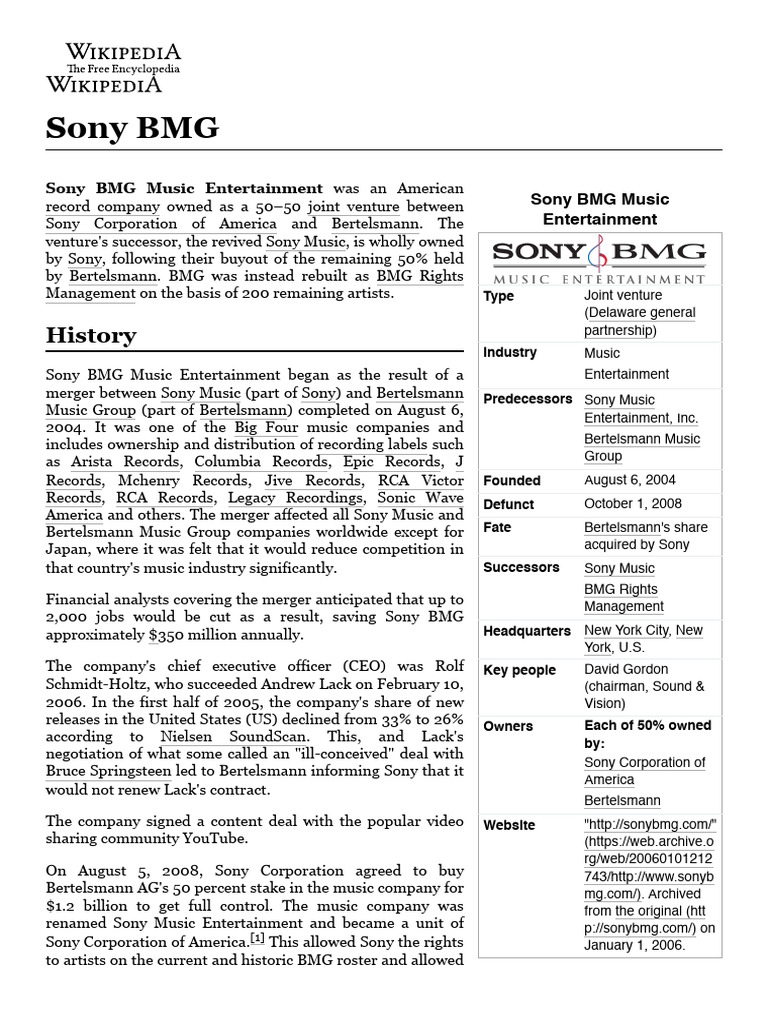 Sony BMG | PDF
