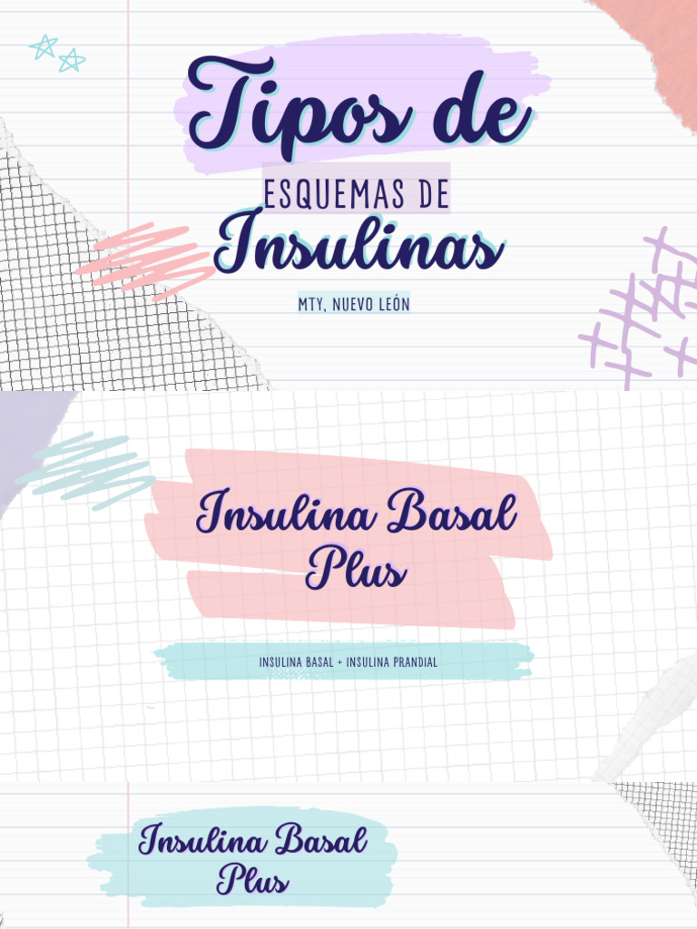 Esquemas de Insulina: Basal y Prandial | PDF