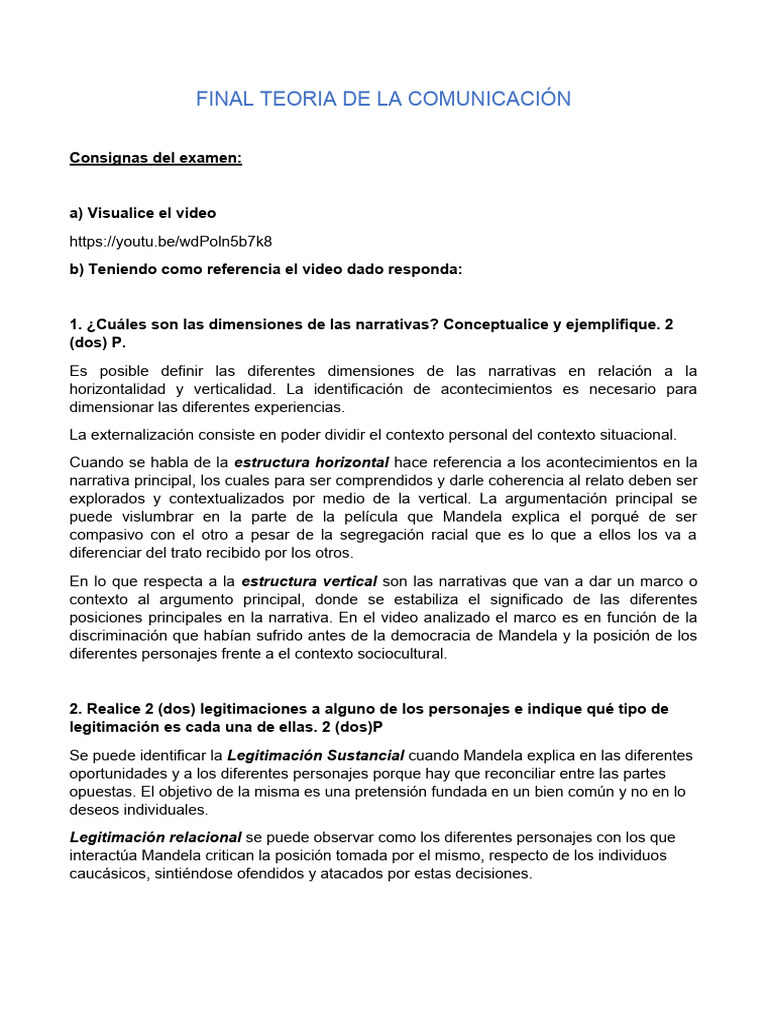 Final Teoria de La Comunicacion | PDF | Comunicación | Experiencia Final Teoria de La Comunicacion | PDF | Comunicación | Experiencia