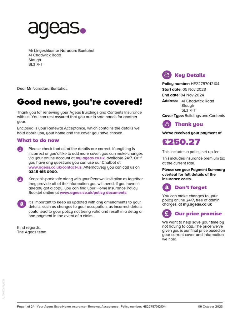 A Renaccada1 BCD | PDF | Home Insurance | Insurance