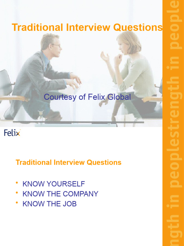 Traditional Interview Questions - h23 | Download Free PDF | Skill ...